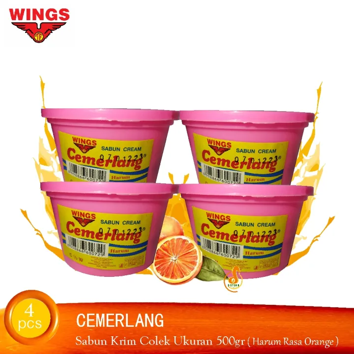 CEMERLANG Sabun Krim Colek Kemasan Box- 380gr (4pcs) | Lazada Indonesia