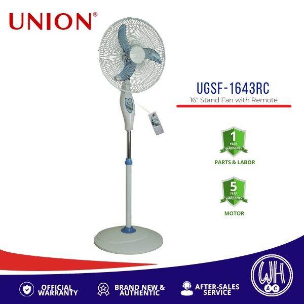 Union UGSF-1643 16 Stand Fan with Remote (Black or White) UJ)q | Lazada PH