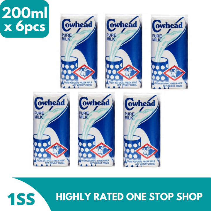 Cowhead Pure Milk 200ml x 6pcs | Lazada PH
