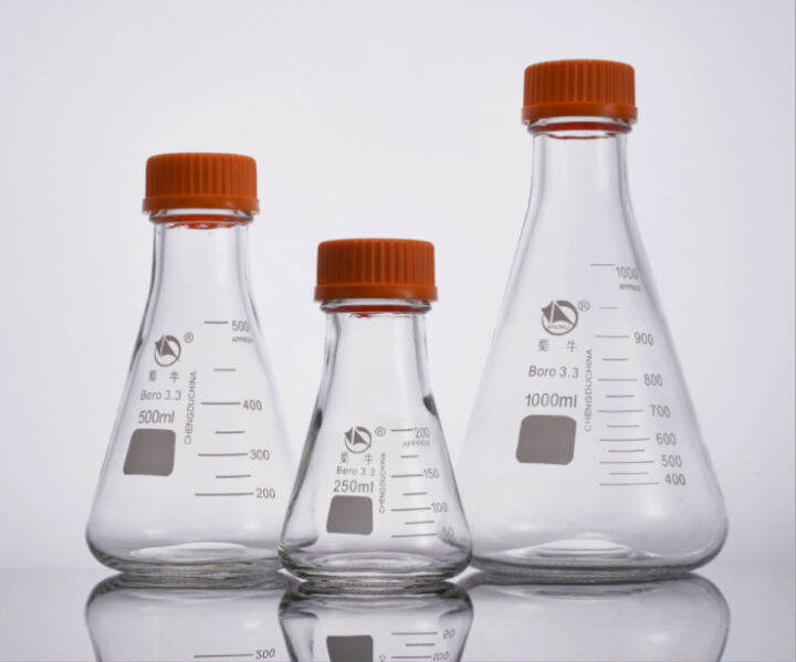 SHUNIU Erlenmeyer Flask Screw Cap / Labu Erlenmeyer Tutup Ulir 5000ml | Lazada Indonesia