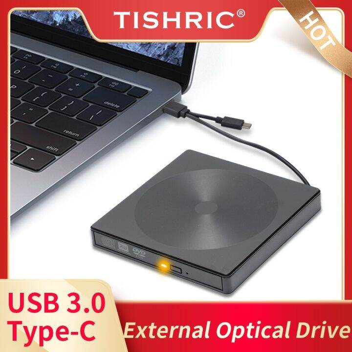 TISHRIC External Optical DVD CD Burner Drive USB 3.0 Type C Cable ... TISHRIC External Optical DVD CD Burner Drive USB 3.0 Type C Cable ...