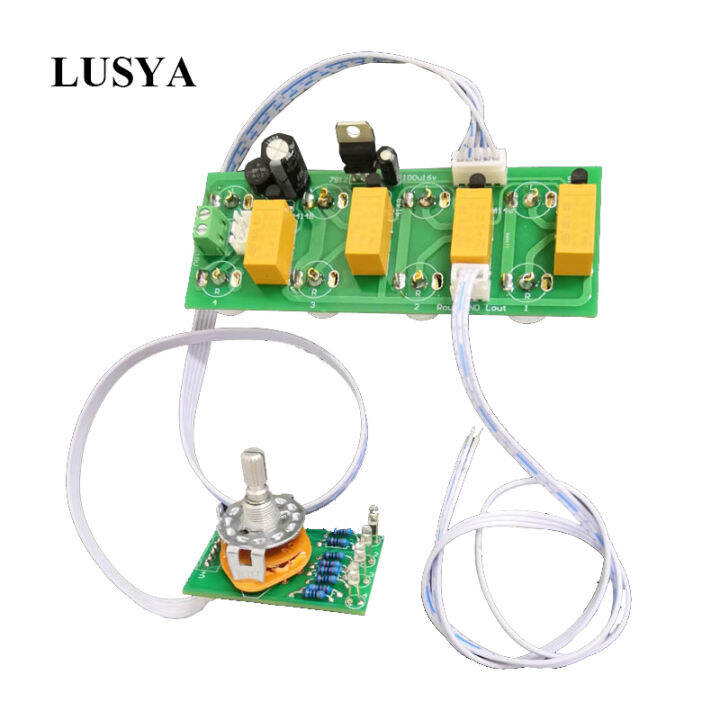 Lusya Bluetooth Input 4 Input 1 Output Signal Selector Switching RCA Audio Switch Input ...