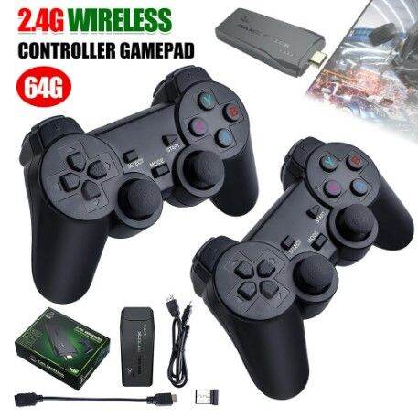 LITE VIDEO GAME STICK 4K GAMING CONSOLE 64GB BUILT-IN 10000 GAMES RETRO ...