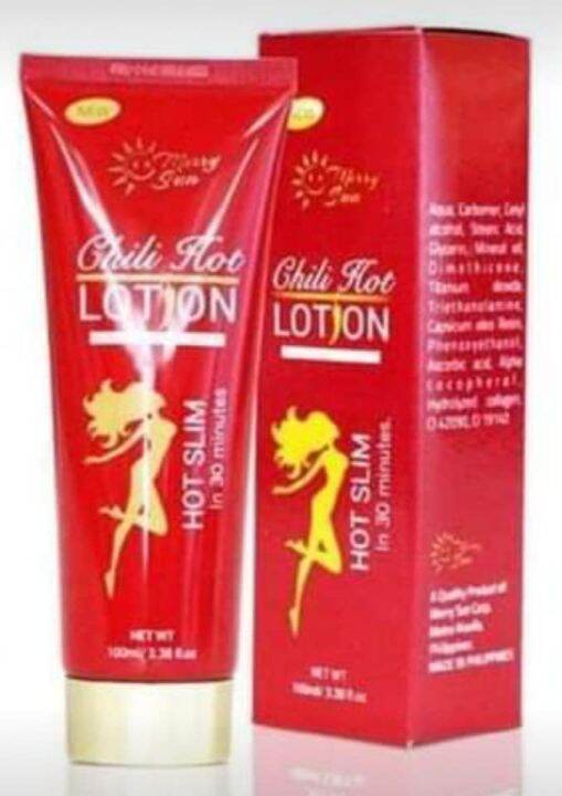 authentic CHILI HOT LOTION FROM MERRY SUN 100ml | Lazada PH