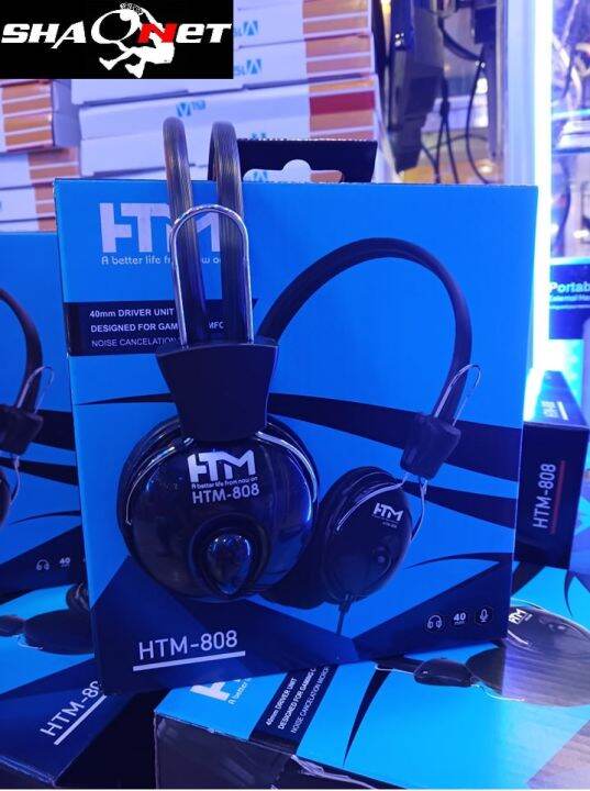 HTM 808 Headphone w/mic(shaqnet) | Lazada PH