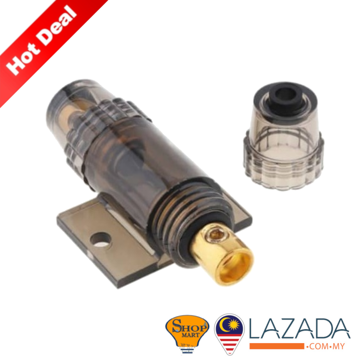 Car Audio Fuse Box 60 Amp Inline AGU Fuse Holder Fits 4 8 10 Gauge Wire ...