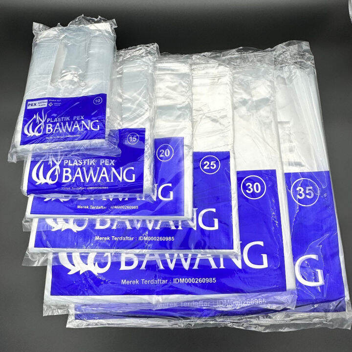 [PLASTIK TERMURAH] Kantong Plastik Bawang / Kresek Bening Premium PE ...