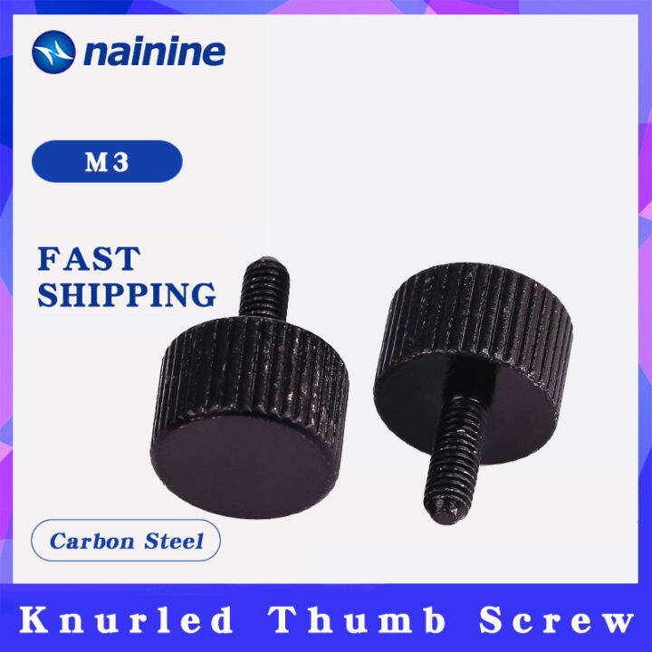 10Pcs M3*6/8/10/12 Knurled Thumb Screw Thread Teeth Computer PC Case ...