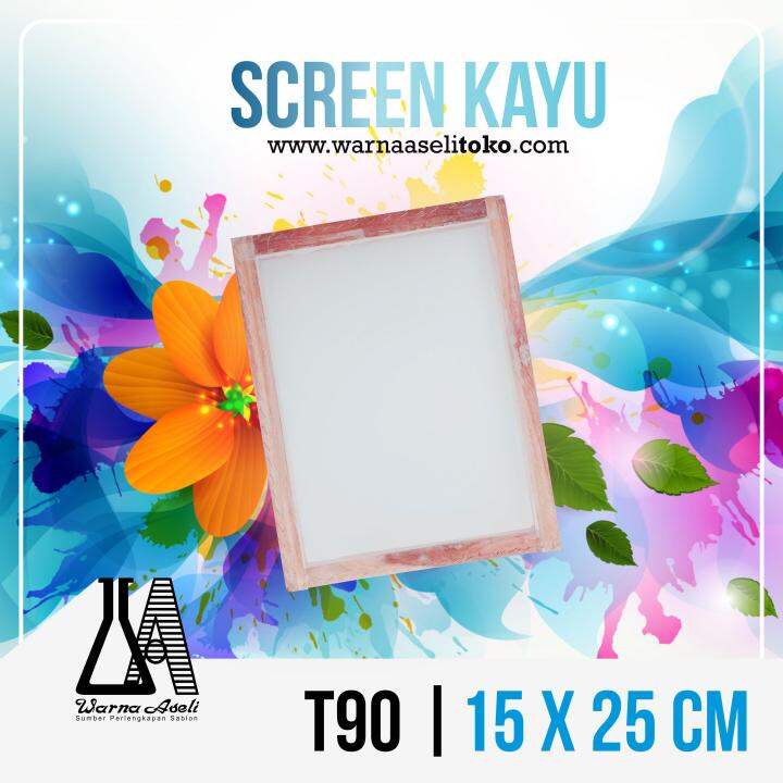 Screen Sablon Kayu T90 15 X 25 Cm | Lazada Indonesia