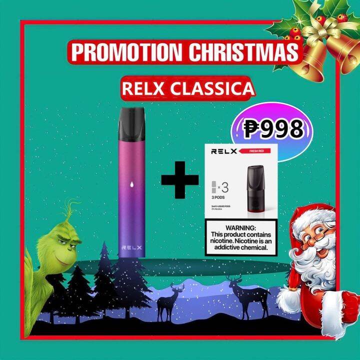 【Ready Stock】 【On Hand】COD RELX Combo Kit Classic Pods with Electronic ...