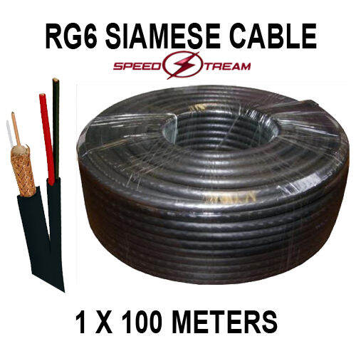 CCTV RG6 SIAMESE CABLE 100 Meters | Lazada PH