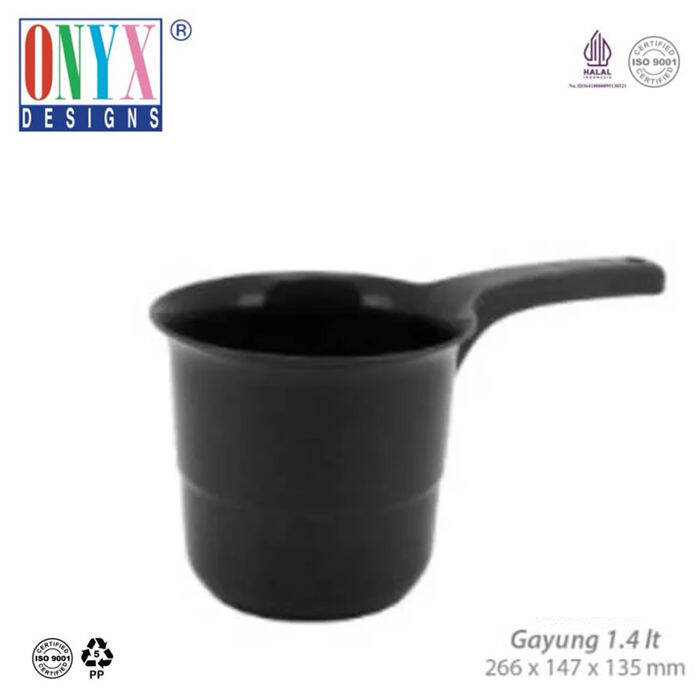 Gayung Hitam Onyx E 0005s Water Dipper Air Mandi Kapasitas 1,4 Liter Gayung Mandi Plastik Onyx ...