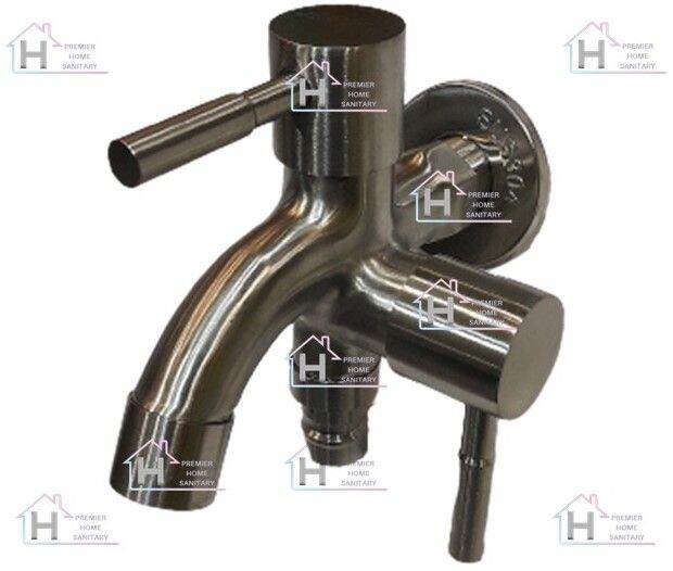 SS304 STAINLESS STEEL TWO WAY BIB TAP | Lazada