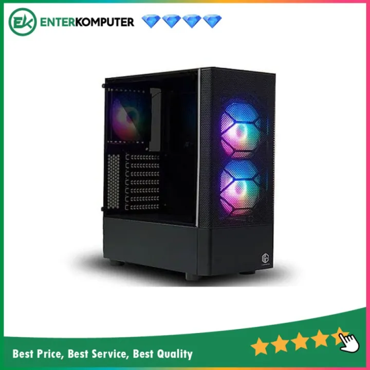 Casing PC CUBE GAMING KARVIA - ATX - TEMPERED GLASS / Casing Gaming ...