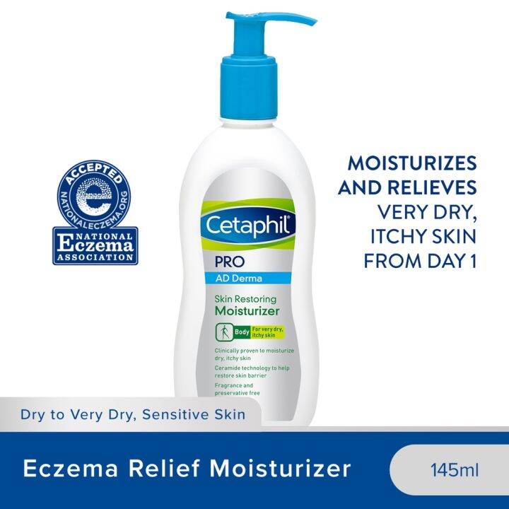 Cetaphil Pro Ad Derma Skin Restoring Moisturizer 145ml [For Eczema ...
