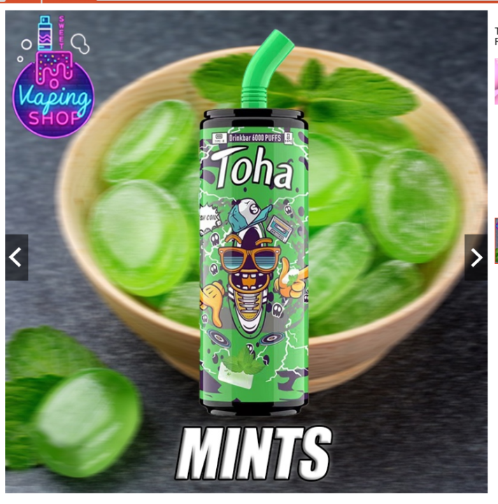 Disposable Pod 9000 Puff Toha Drinkbar 6k Puff Vapor Smoke Set RGB 6000 ...