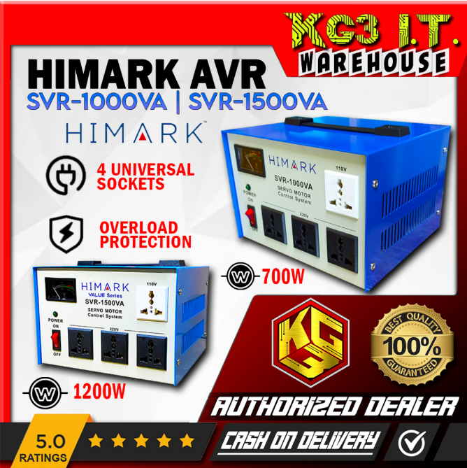 Himark SVR-1000 SVR-1000 VA AVR Automatic Voltage Regulator 1000W ...
