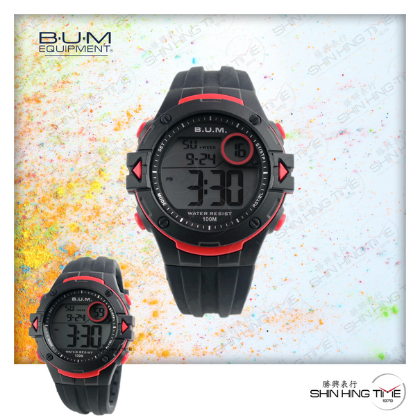 ⭐️Authorized⭐️ BUM Equipment BM012 Men Digital Silicone Strap Watch | Lazada