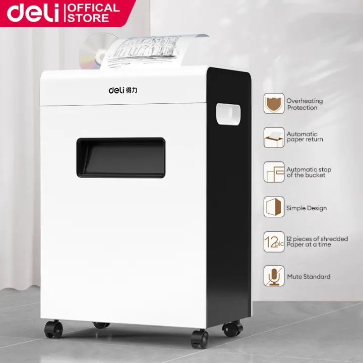 Deli E9903-EU Paper Shredder White | Lazada PH