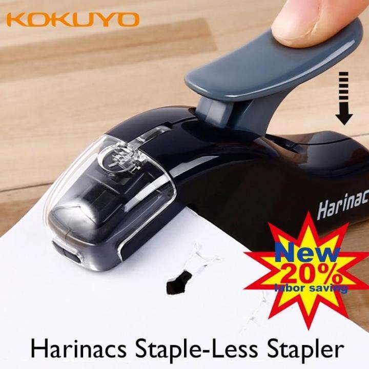 Japan Kokuyo Harinacs New Mini Staple-Less Stapler Safe Labor-Saving ...