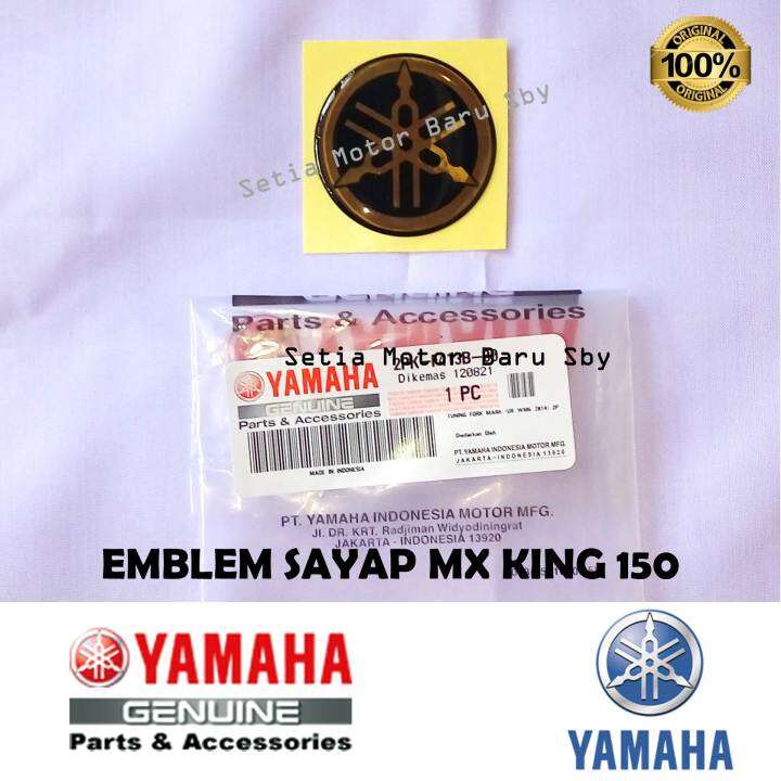 Emblem Logo Bulat Gold Sayap Mxking Asli Yamaha Surabaya | Lazada Indonesia