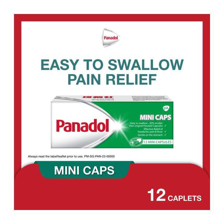 PANADOL Mini Caps, relief of pain, headache, muscular aches ...