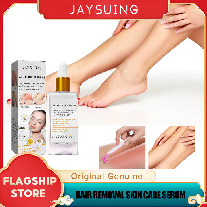 Jaysuing เซรั่มซ่อมแซมหลังการโกนช่วยเพิ่มรอยแดงให้ผิวป้องกันการกระแทกป้องกันการอบแห้งกำจัดผมที่ ...