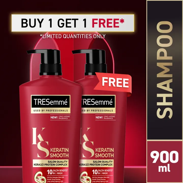 [bundle] Buy 1 Take 1 Tresemme Shampoo Keratin Smooth 900ml Lazada Ph