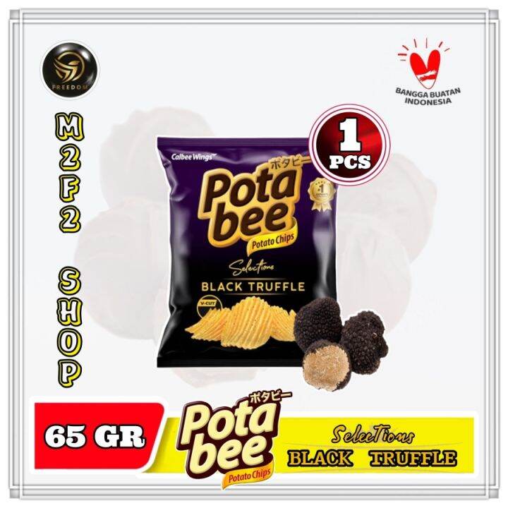 Keripik Kentang Potabee Selection Black Truffle - 65 gr (Kemasan Satuan ...