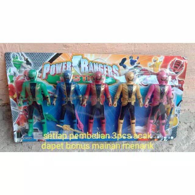 mainan robot power ranger 1 set isi 5 pcs | Lazada Indonesia