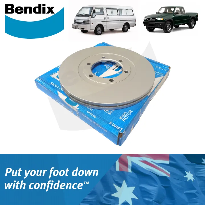 Bendix Brake Disc Rotor BR631 Front for Mazda Anfra 160G, E2000 Bongo ...