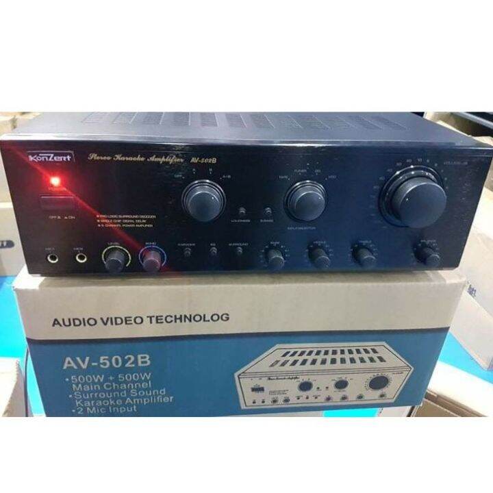 【Hot Sale】AV-502B 500watts x 2 Amplifier Karaoke | Lazada PH