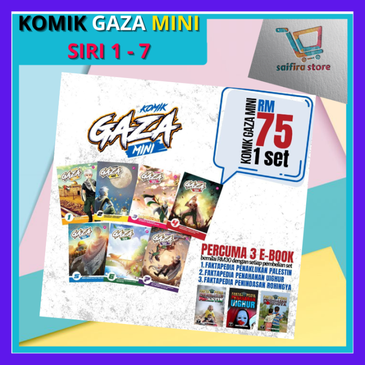 Set Komik Gaza Mini - Siri 1 hingga Siri 7 - Iman Publication (IF Moses) - Ketahui sejarah ...