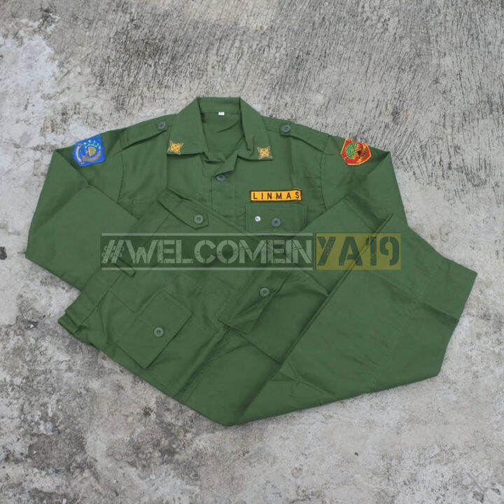Suit Uniform Linmas / Setelan PDL Linmas / Baju Seragam PDL Linmas ...