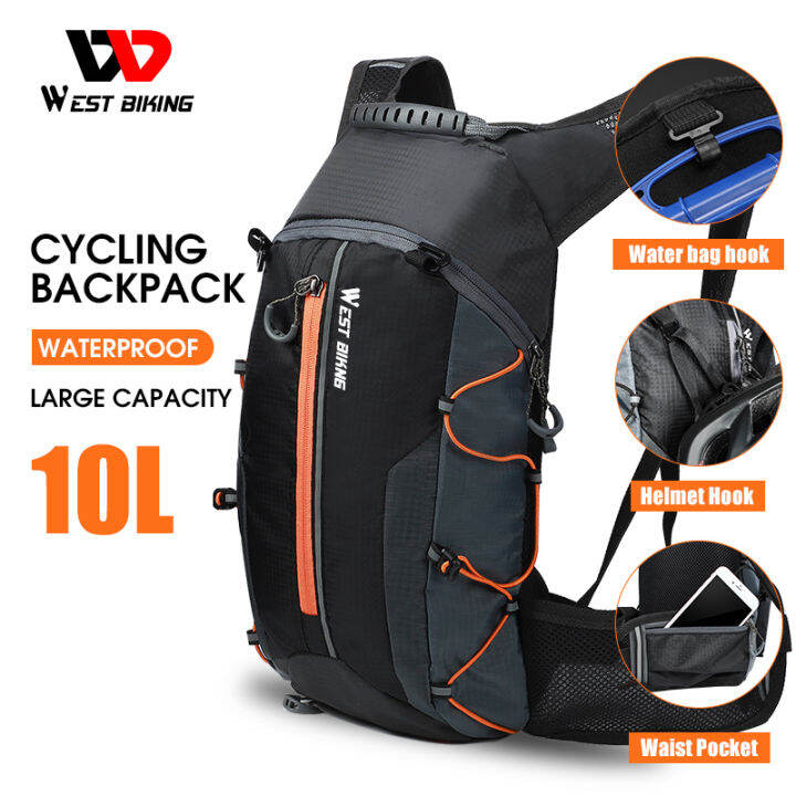WEST BIKING Bike Bag Ultralight Portable Waterproof Sport Backpack 10L Outdoor Hiking Bag ...