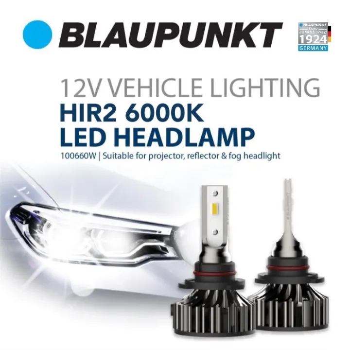BLAUPUNKT หลอดไฟรถยนต์ LED HEADLAMP VEHICLE LIGHTING 6000K [2 หลอด ...