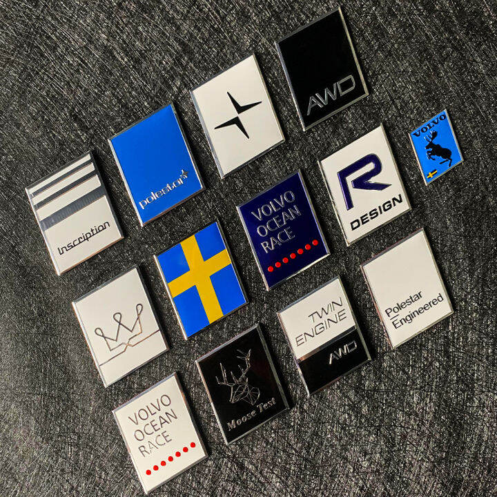 For Volvo XC60 XC90 S90 XC40 Modified Trunk Aluminum Car Emblem ...