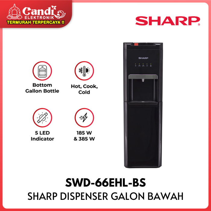 SHARP DISPENSER BOTTOM GALLON SWD-66EHL-BS | Lazada Indonesia