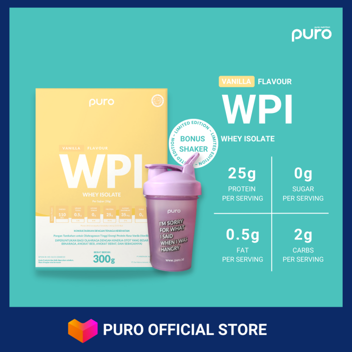 PURO ISOPRO WPI 90 WHEY ISOLATE 1.2Kg | Lazada Indonesia