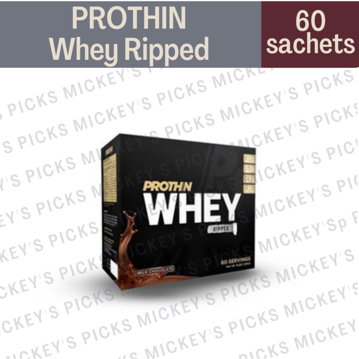 PROTHIN WHEY RIPPED 60 servings (1 Box, 60 Sachets) | Lazada PH