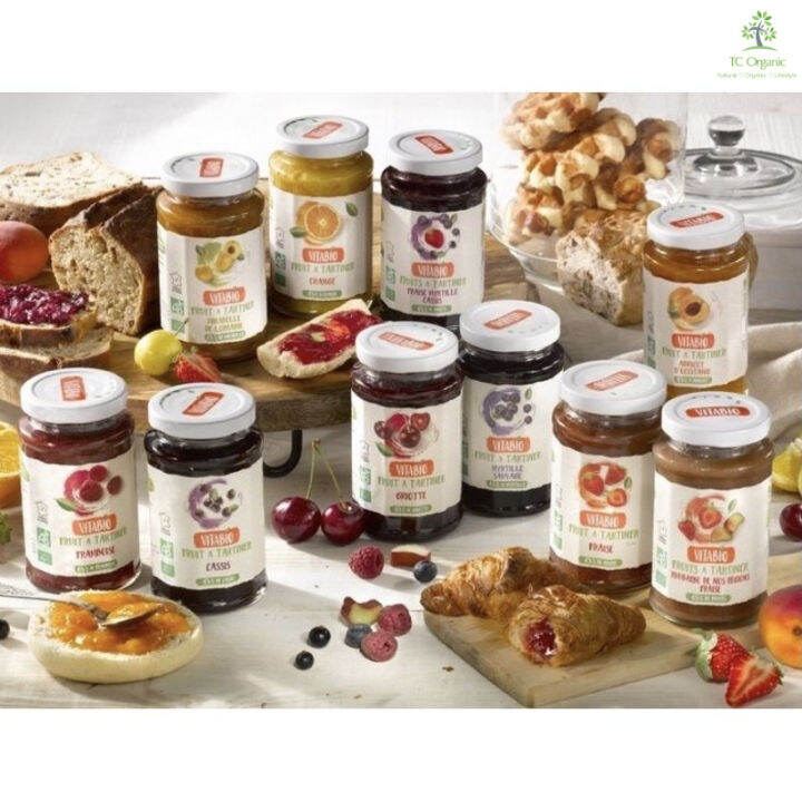 Vitabio Organic Fruits- Jam Spread, Sugar Free- Assorted Flavours ...