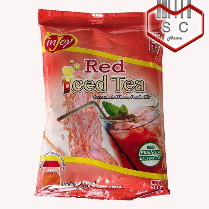 Injoy Red Iced Tea Powder Drink 200g Supercharge | Lazada PH
