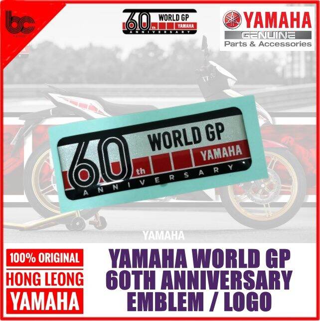 YAMAHA Y16ZR WORLD GP 60TH ANNIVERSARY EMBLEM / LOGO / STICKER / WGP ...