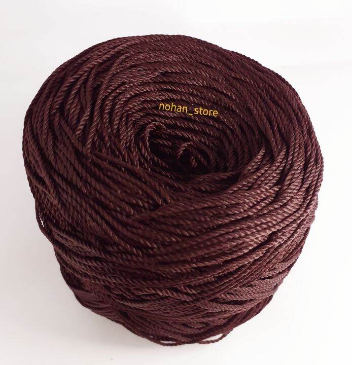 Benang rajut nilon COKLAT TUA 100gr. | Lazada Indonesia