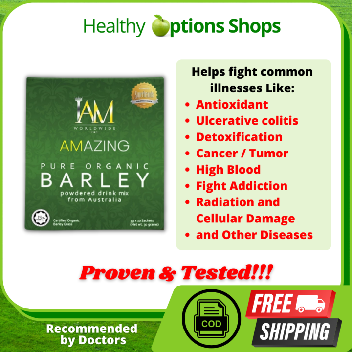 IAM Amazing Pure Organic Barley Grass Powder Original Juice Drinks 3g x ...