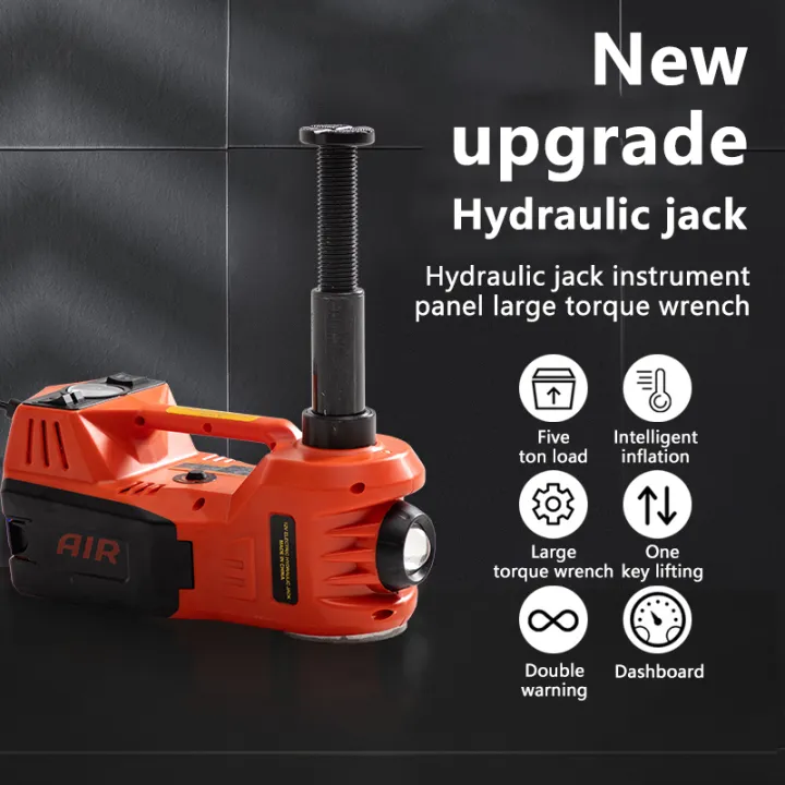 Car Electric Jacks Tool 12V 5Ton Hydraulic Floor Jack Set Tire ...