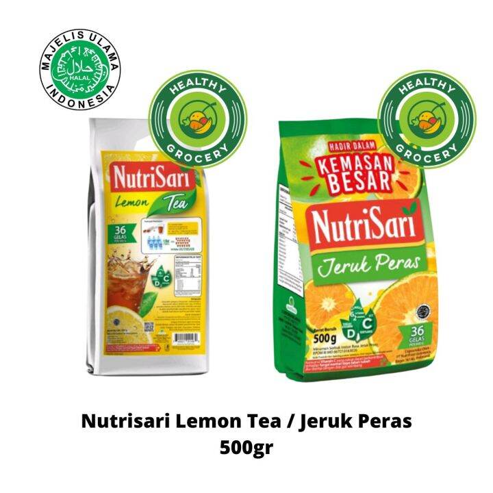 NutriSari Jeruk Peras Powder Refill 500gr / Lemon Tea Powder Drink ...