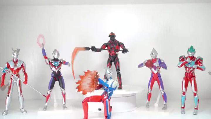 2023SHF Ultraman Tiga Real Bone Carving Giant of Light Composite Litga ...