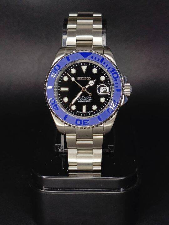 NH35 AUTOMATIC MOVEMENT Custom Build Homage Watch - BLUE YACHTMASTER ...