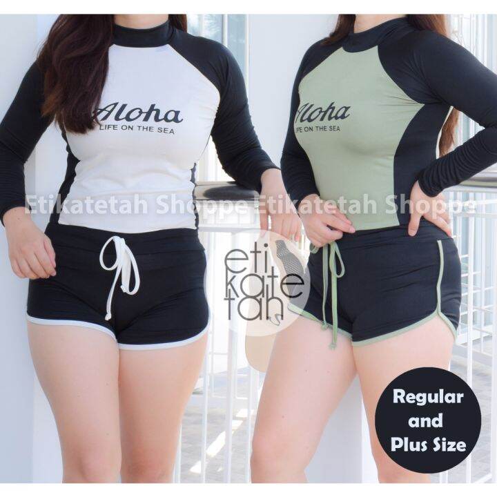 Best seller Rash guard rashguard regular and Plus Size | Lazada PH